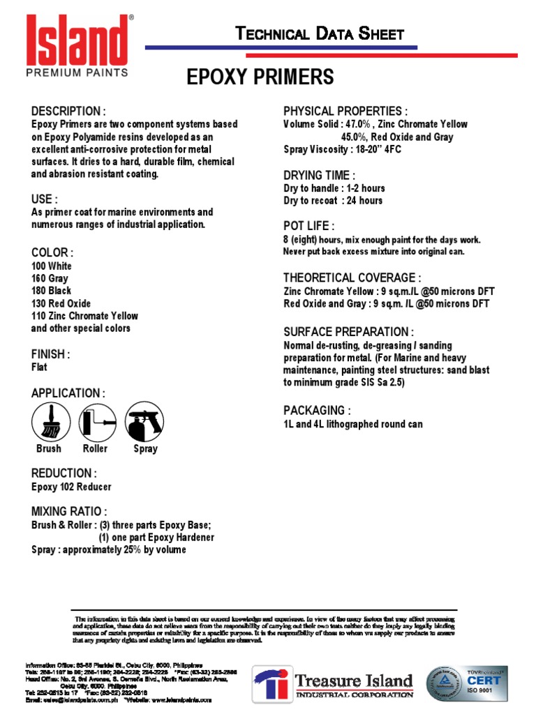 Epoxy Primers (TDS) | PDF