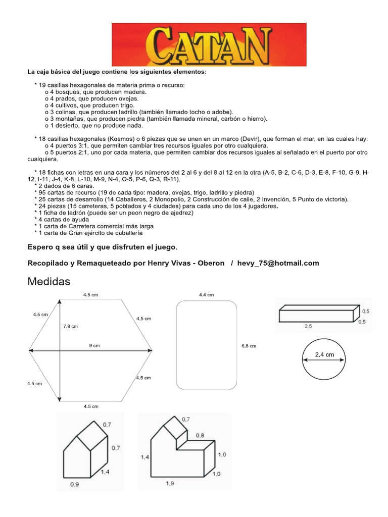 CATAN BASICO To Print PDF | PDF