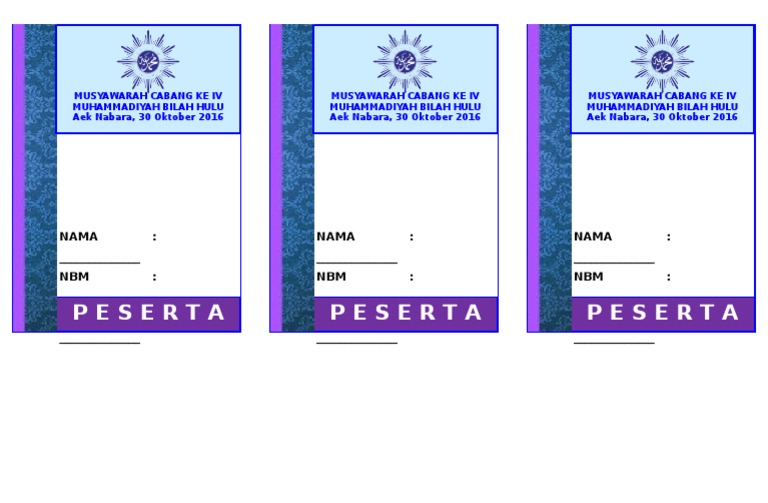 Bet Nama Panitia Musycab | PDF