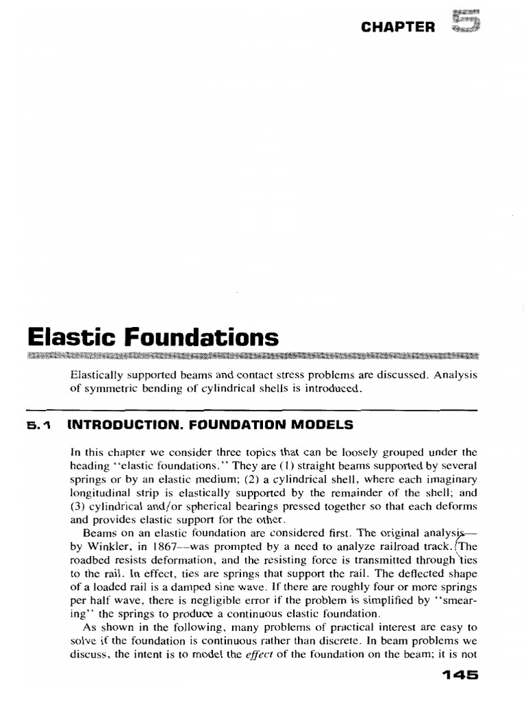 Beams On Elastic Foundation C y PDF | PDF