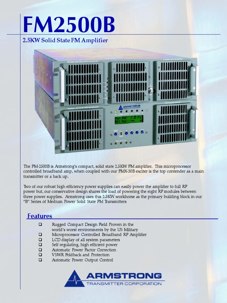 ArmStrong FM Transmitter | PDF