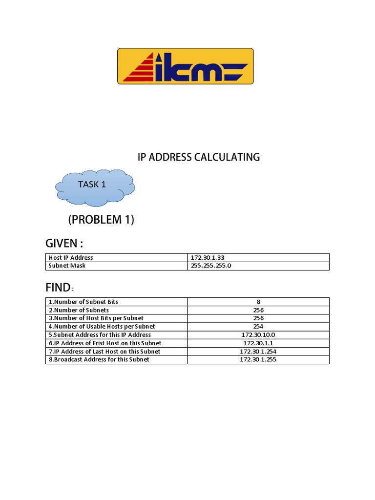 IP Address Calculating | PDF