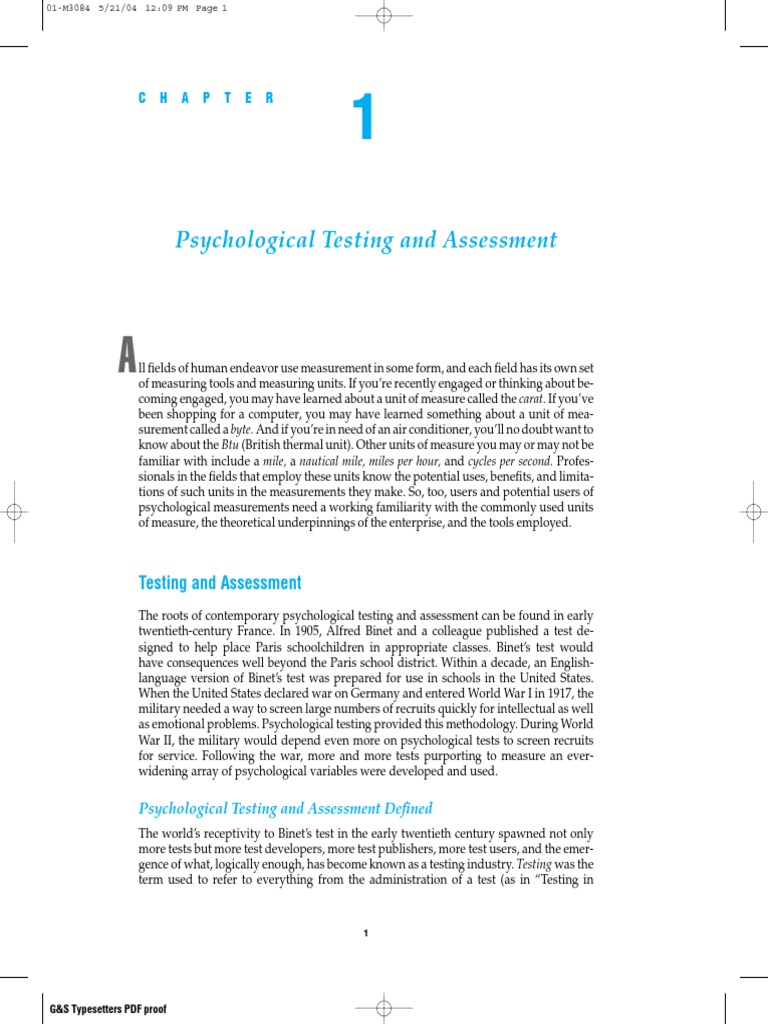Understanding Psychological Assessment | PDF | Psychological Evaluation ...