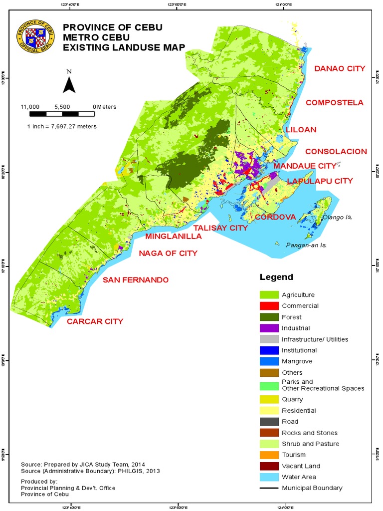 Cebu Map - Existing Landuse_MetroCebu | Cebu | Fresh Water