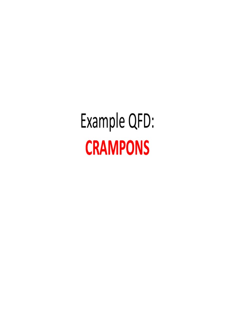 QFD Example 2 Campons | PDF | Nature