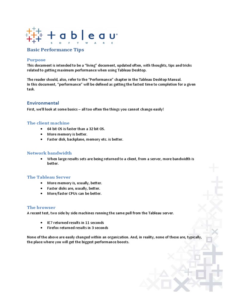 Basic Performance Tips | PDF | Database Index | Databases