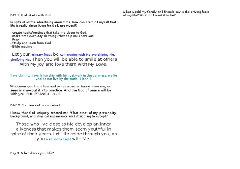 Purpose Driven Life | PDF