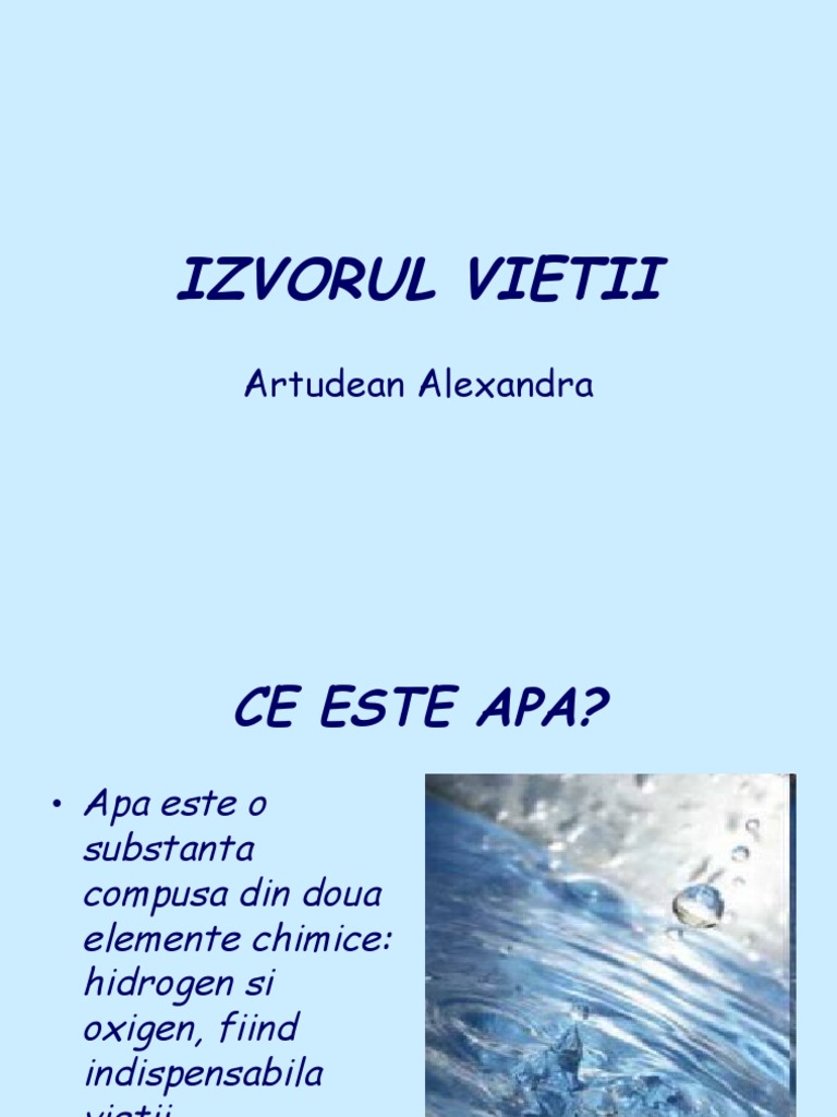 Izvorul Vietii-Apa | PDF