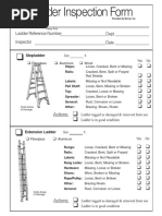 Ladder Inspection Form | PDF