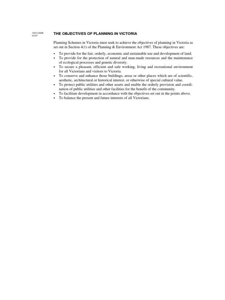 Victoria Planning Provisions (VPP) | PDF | Environmental Protection ...