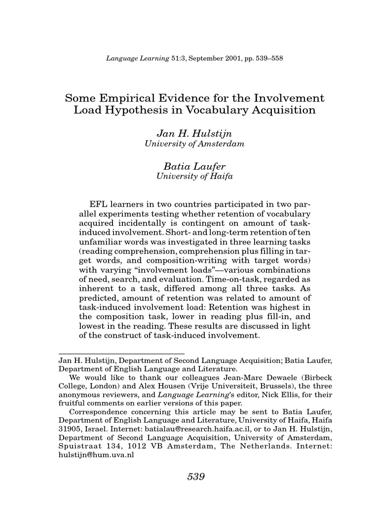 Language Learning | PDF | Second Language | Language Acquisition