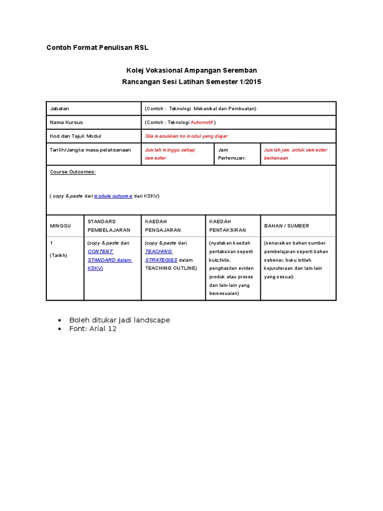 Format Penulisan RSL | PDF | Komputer