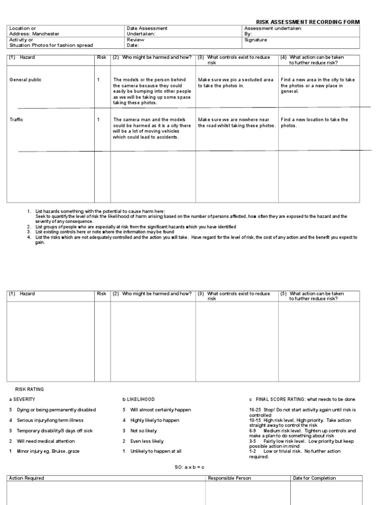 Risk Assessment City | PDF | Traffic Collision | Risk