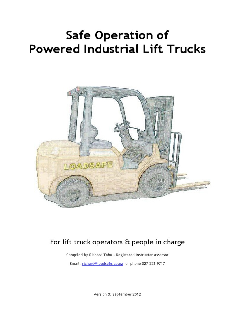 Safe Forklift Operation Manual | Forklift | Traffic