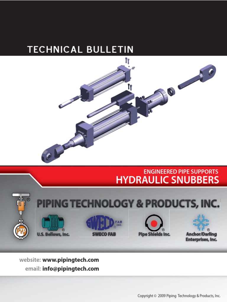 Technical Bulletin: Hydraulic Snubbers | Pipe (Fluid Conveyance) | Piston