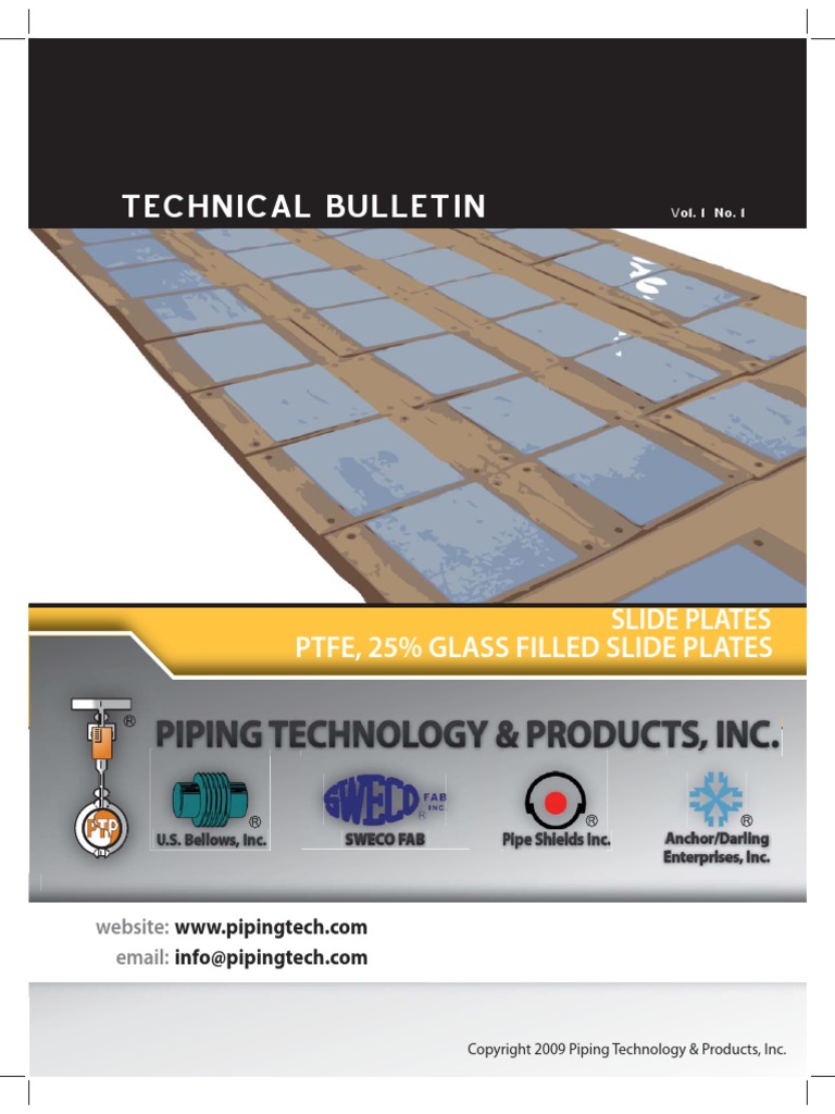 Technical Bulletin: Ptfe, 25% Glass Filled Slide Plates | PDF ...