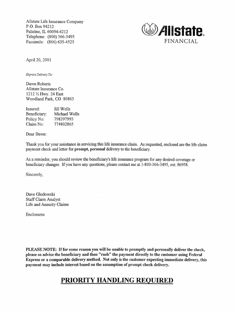 Allstate Payout | PDF