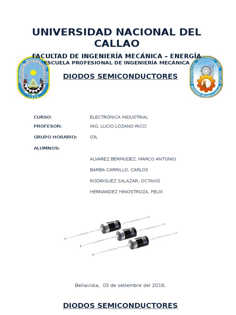 Lab 01 Diodo Semiconductor | PDF | Diodo | Rectificador