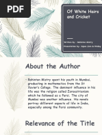 Analysis of "Of White Hairs and Cricket" | PDF | Poetry