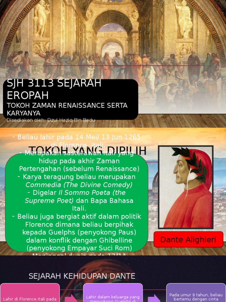 SJH 3113 Dante Tokoh Renaissance | PDF