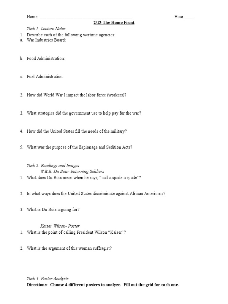 2-13 The Home Front | PDF