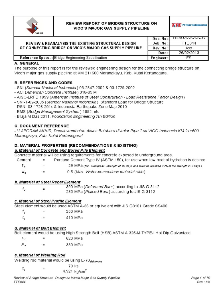 Review Bridge Design | PDF | Structural Load | Structural Engineering