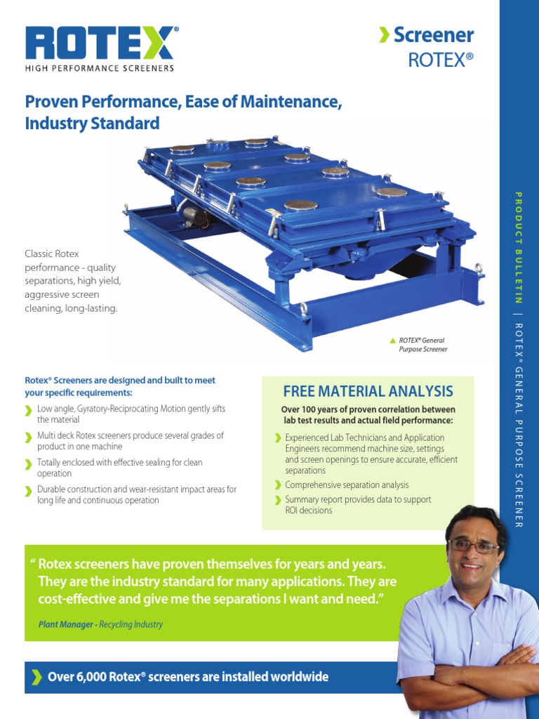Rotex Brochure PDF | PDF | Industries | Nature