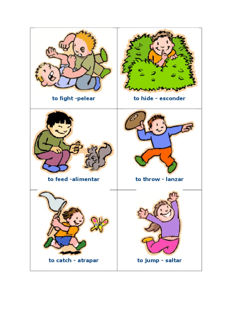 English Verbs Flashcards | PDF