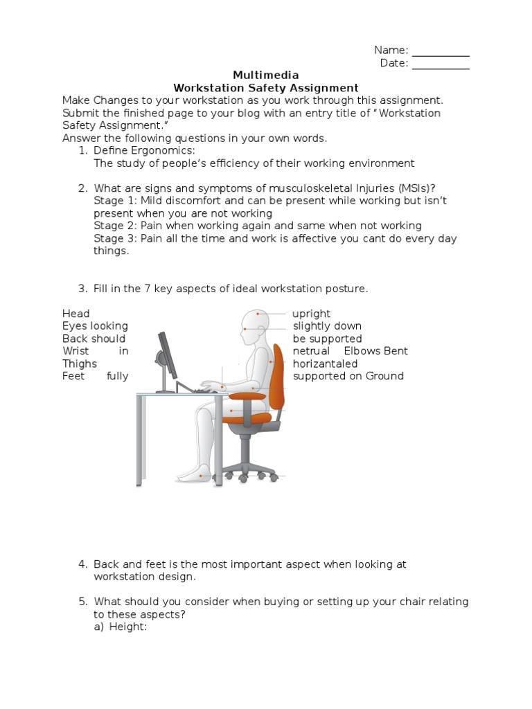 Workstation Safety Finished | PDF