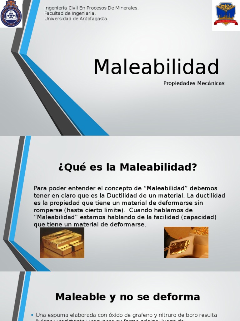 Maleabilidad | PDF