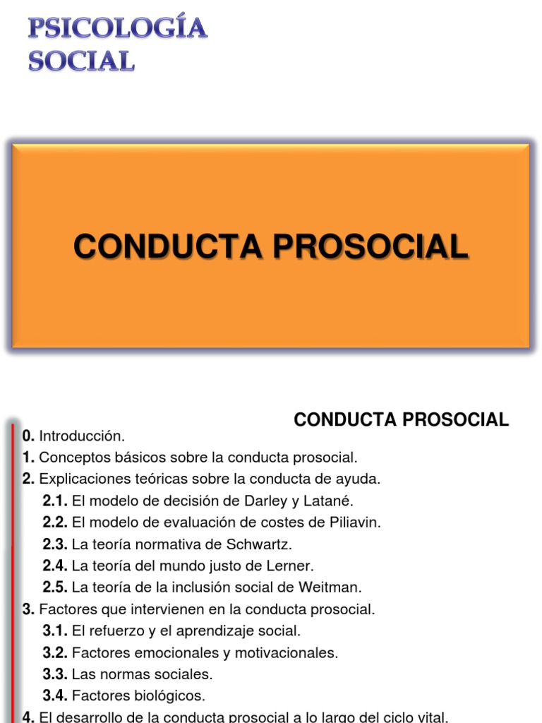 Conductas Prosociales Presentacion | PDF | Comportamiento | Moralidad