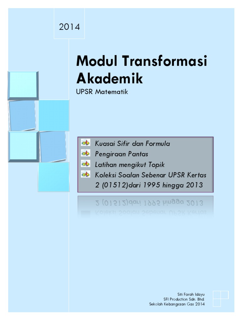 Sifir Formula Matematik UPSR PDF | PDF