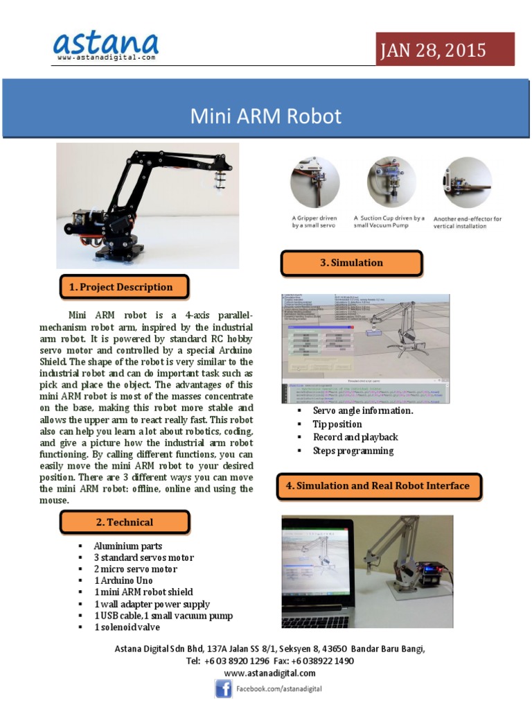 Desktop Robotic Robot Arm For Education | PDF | Robot | Robotics
