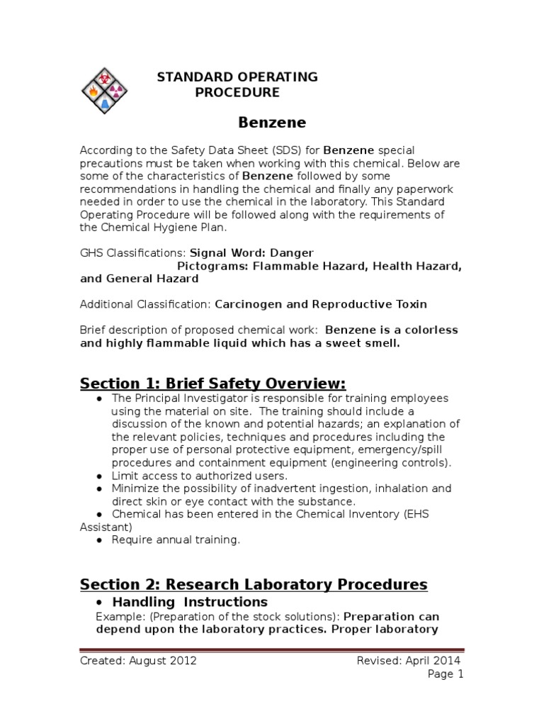 Benzene | Safety | Chemistry