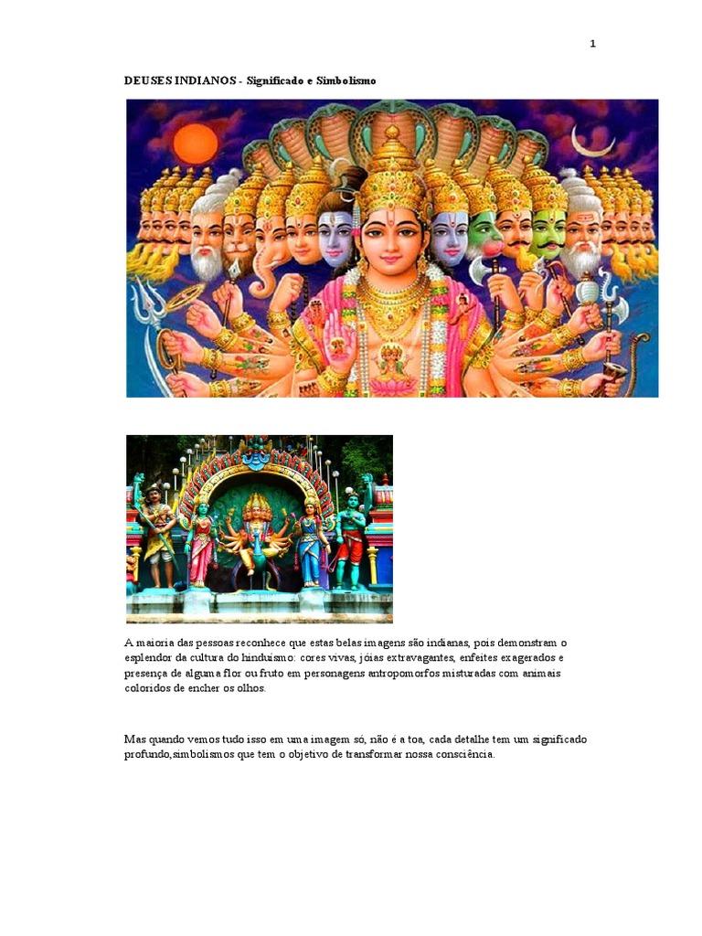 DEUSES INDIANOS - Significado e Simbolismo | PDF | Shiva | Deus