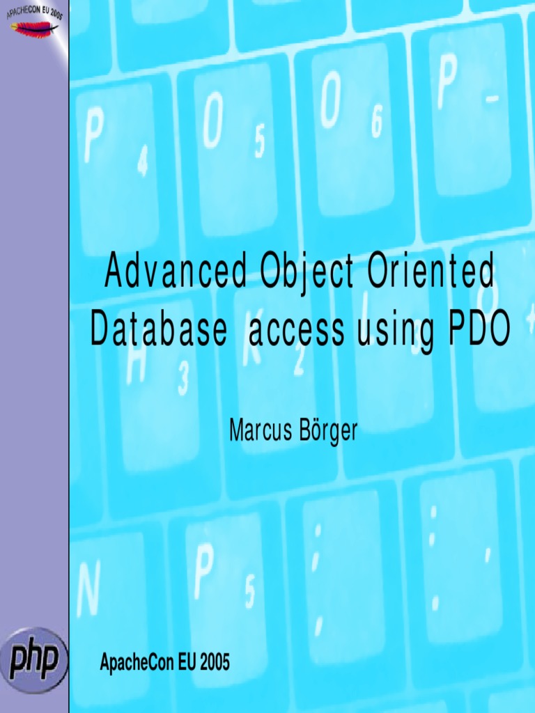 PDO for Advanced Database Access | PDF | Php | Databases