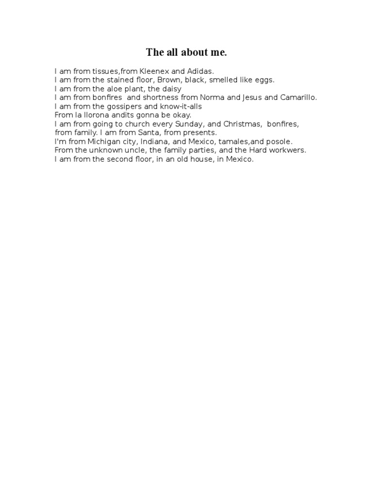 My Cultural Roots and Family Traditions | PDF