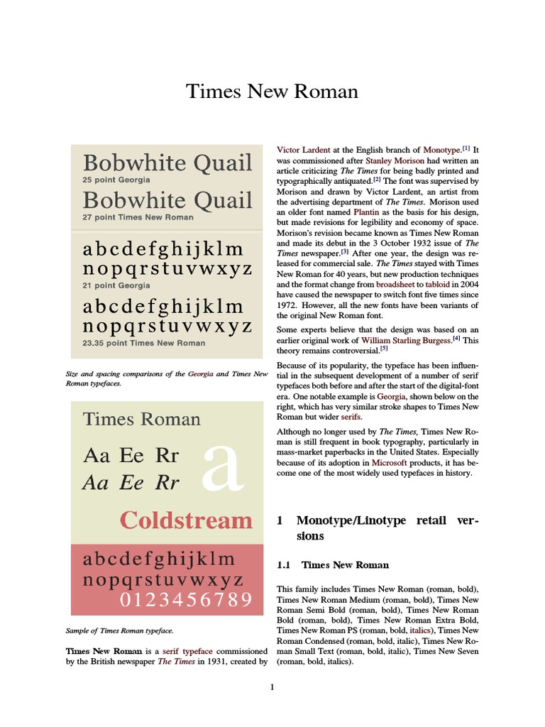Times New Roman | Download Free PDF | Times New Roman | Typefaces