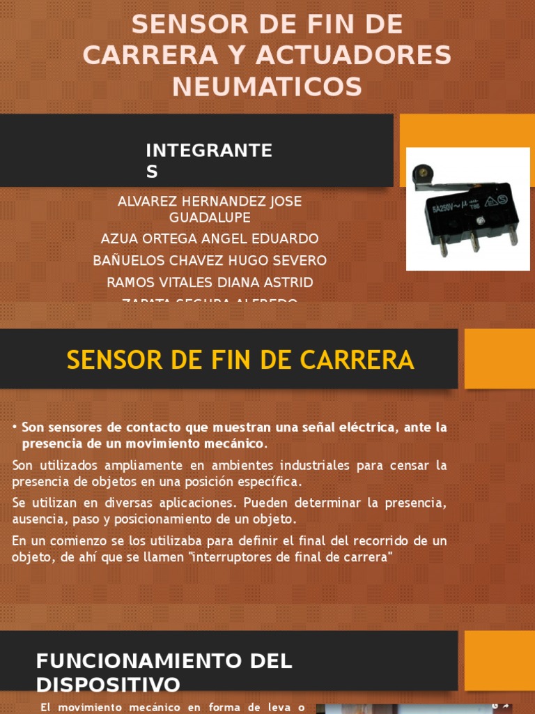 Sensor de Fin de Carrera y Actuadores Neumaticos | PDF | Solenoide | Pistón