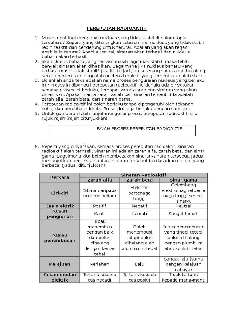 2 Pereputan Radioaktif | PDF