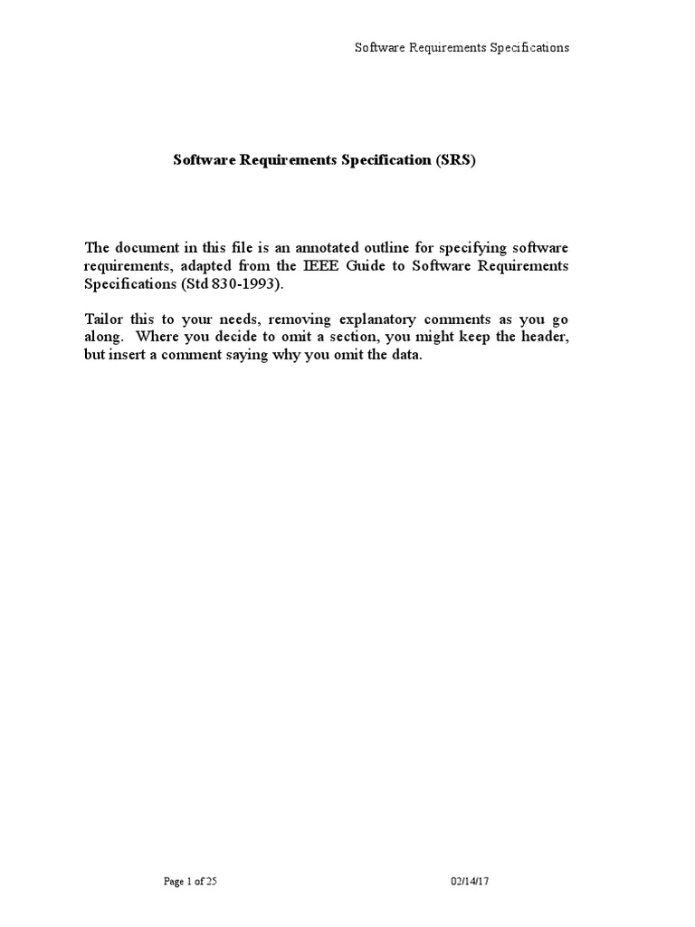 Srs Demo | PDF | Computers