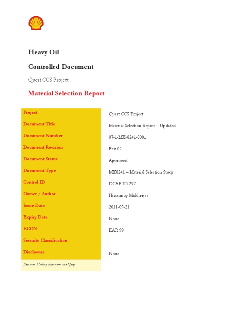 Material Selection Report | PDF | Corrosion | Carbon Dioxide