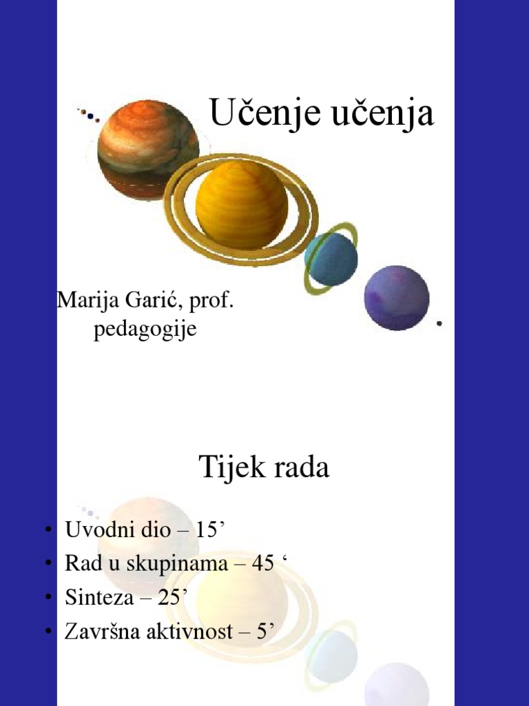 Ucenje Ucenja | PDF
