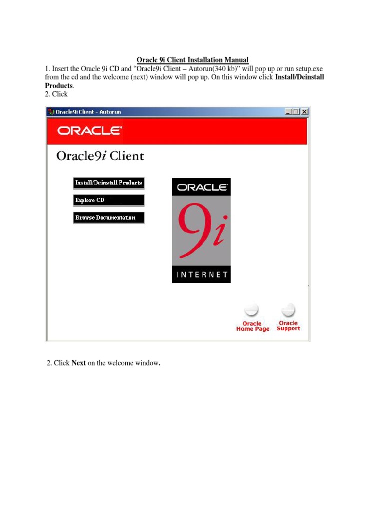 57 Oracle 9i Client Installation Pdf