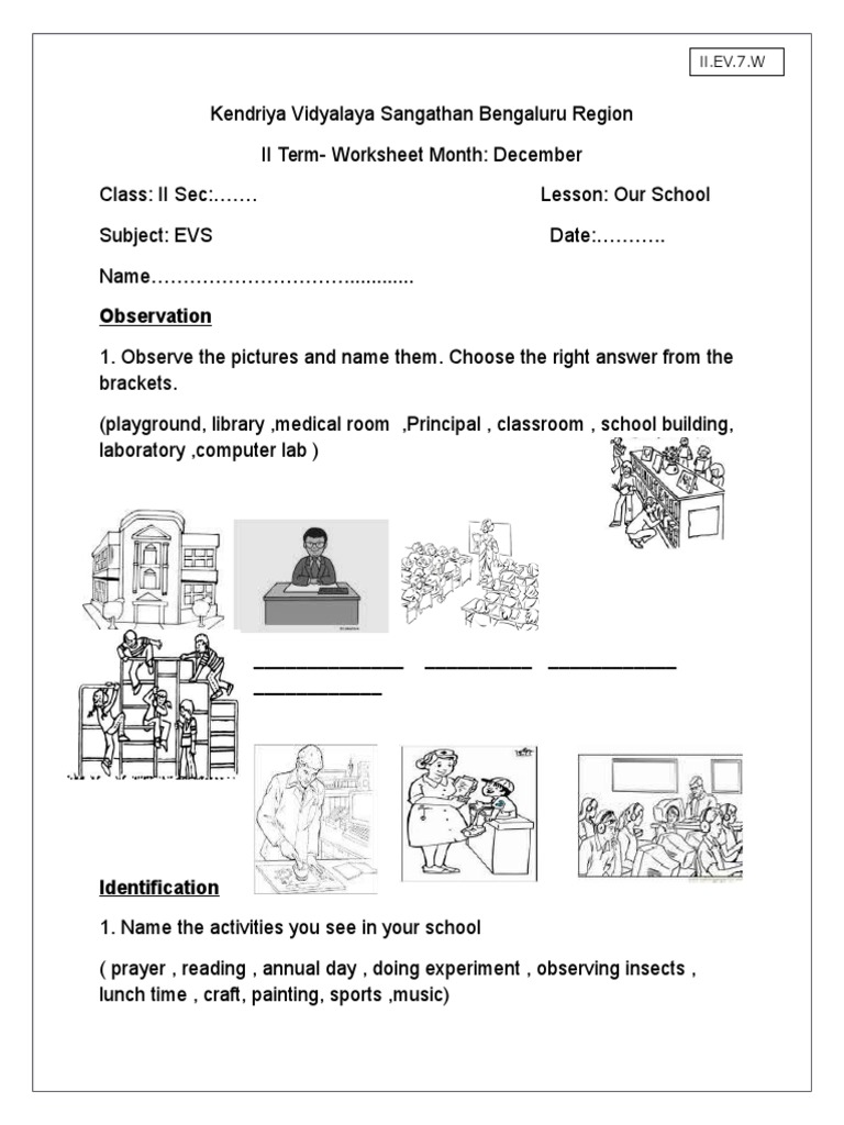 Class II EVS Lesson 7 Support Materials | PDF | Teaching And Learning ...