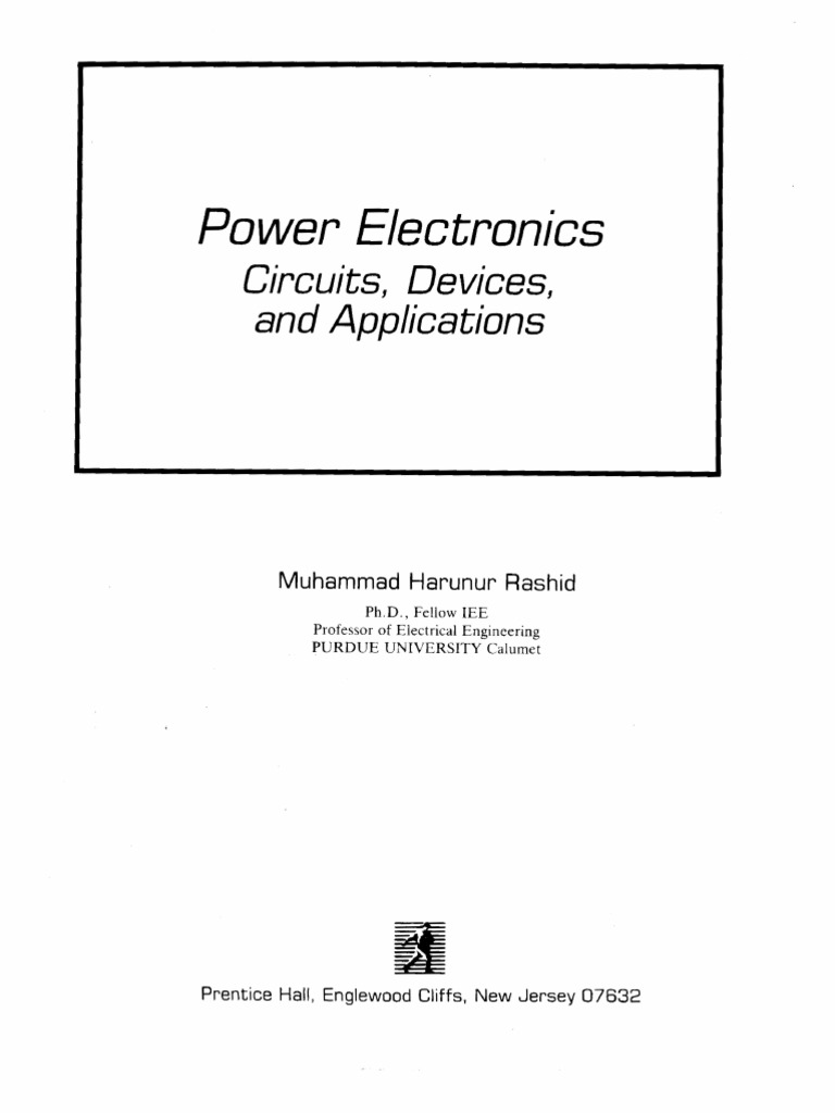 Power Electronics Circuits, Devices & Applications-Prentice Hall by ...