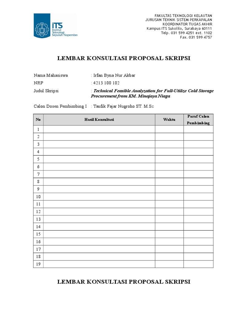 Logbook Skripsi | PDF