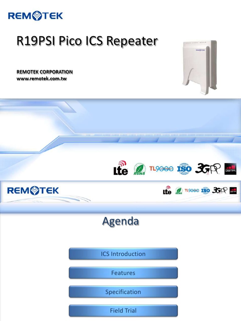 Remotek Pico ICS Repeater Introduction and Case Study | PDF | Antenna ...