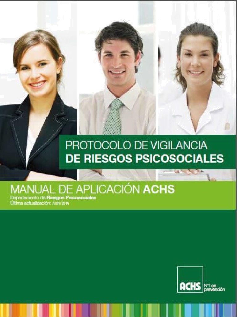 Manual ACHS Aplicacion Protocolo Riesgos Psicosociales | PDF | Cuestionario | Microsoft Excel