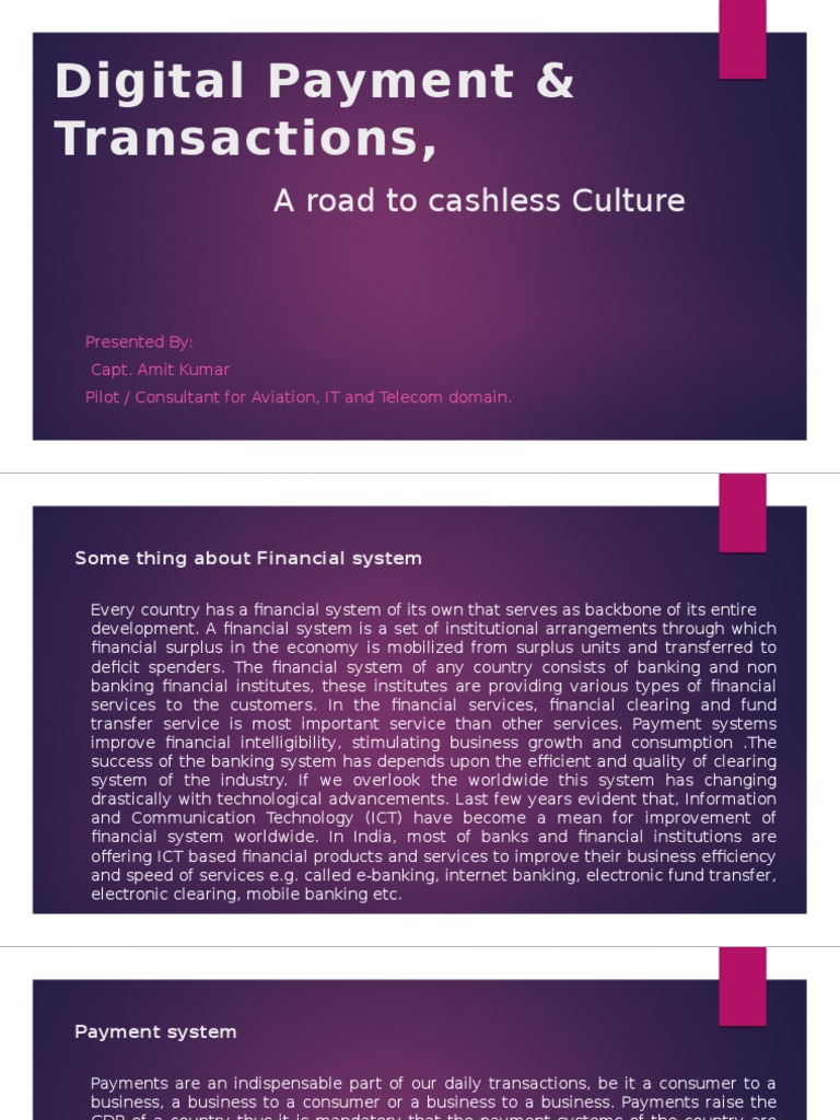 Evolution of Digital Payments in India | PDF | Automated Teller Machine ...